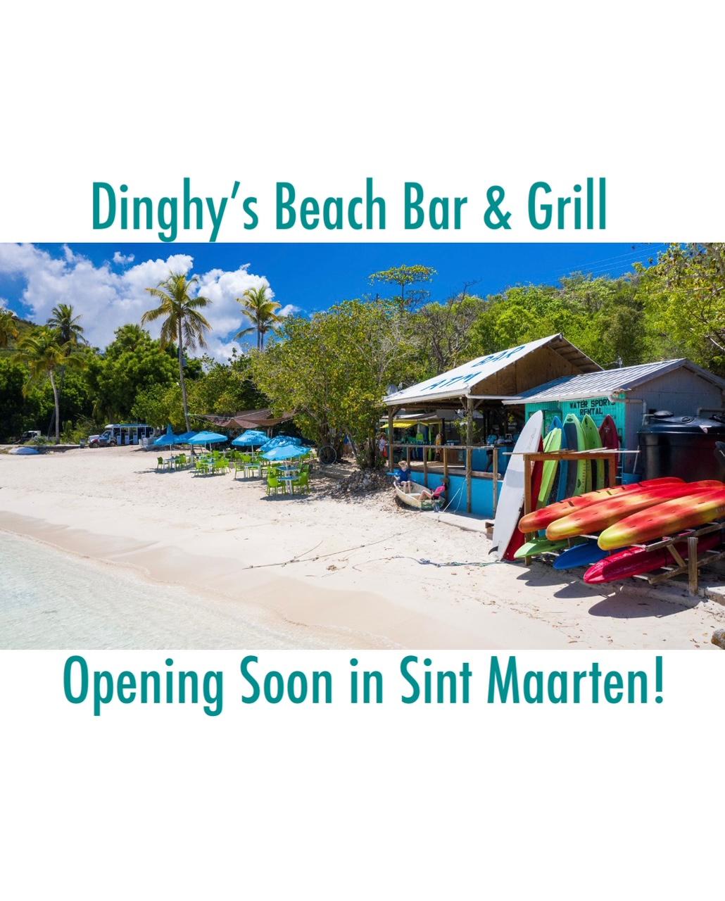 Dingy's Beach Bar and Resturant at Cocovaa Beach Hotel St Maarten